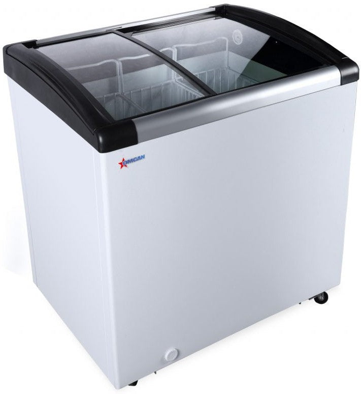 Omcan - 31" x 24" x 33" Ice Cream Display Chest Freezer with Curved ...