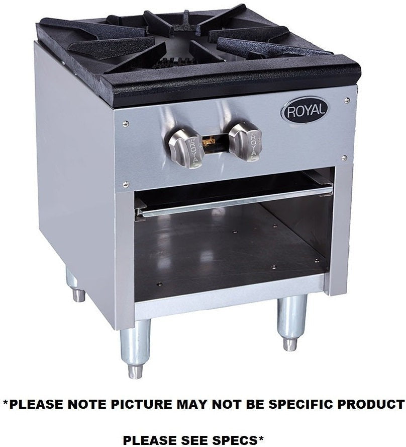Royal - 21" x 18" x 18" Natural Gas Stock Pot Range with Single Burner ...