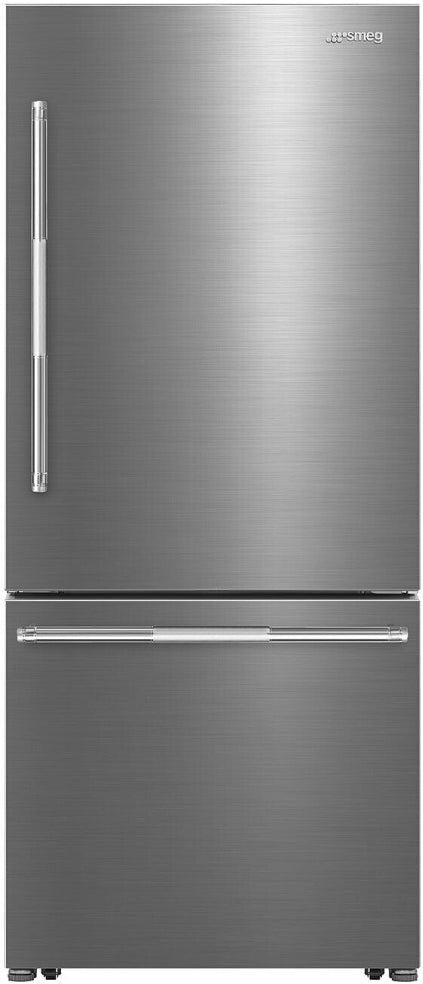 Smeg - 30" Bottom Mount Freestanding Fridge with Auto Ice - BM30URXI ...